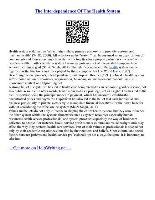 Health system elements | PPTX