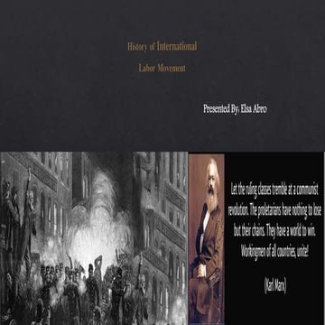 The international labor movement | PPTX