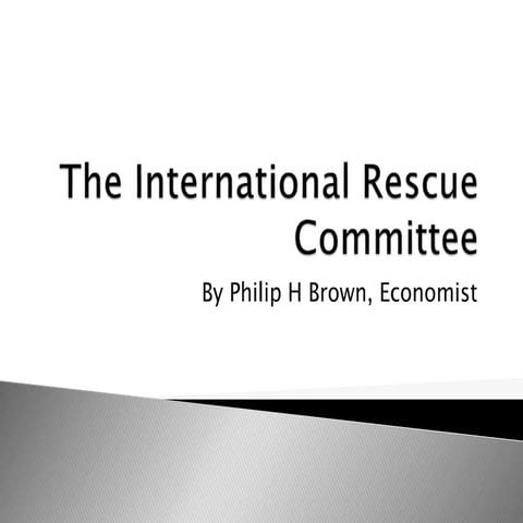 The International Rescue Committee | PPT