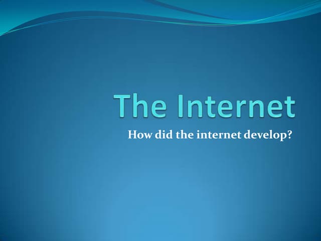 History of the internet | PPT