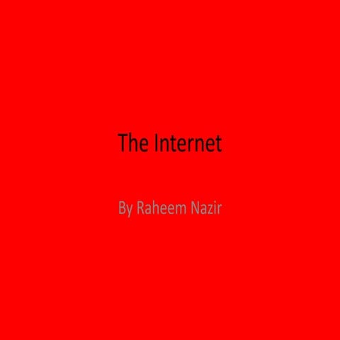 The internet | PPT