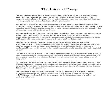 The Internet Essay.pdf