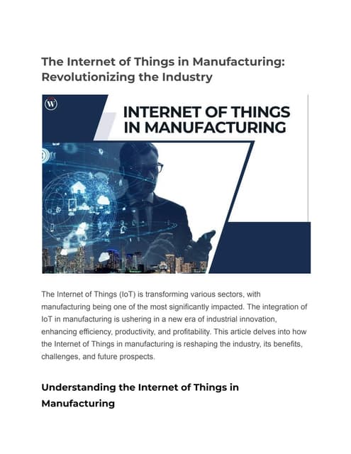 How IoT Predicts and Prevents Equipment Failures in Manufacturing.pdf