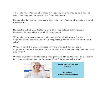 The Internet Protocol version 4 has been a tremendous factor contrib.docx