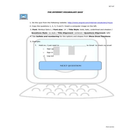 The Internet vocabulary Quiz | PDF