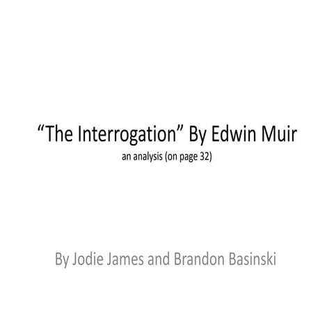 The interrogation | PPTX