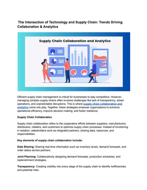 The Role of Big Data Analytics in Logistics | PPT