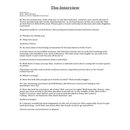 The interview script | DOCX