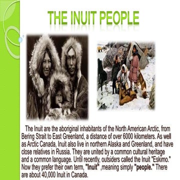 The inuit people | PPTX