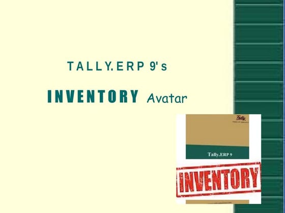 Creating inventory masters in Tally ERP 9 | PDF | Business Accounting ...