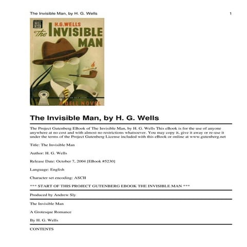 The invisible man | PDF | Fiction | Books and Literature