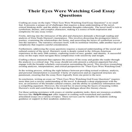 Their Eyes Were Watching God Essay Questions.pdf