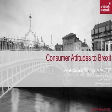 The Irish Consumer and Brexit - One Year On | PPT