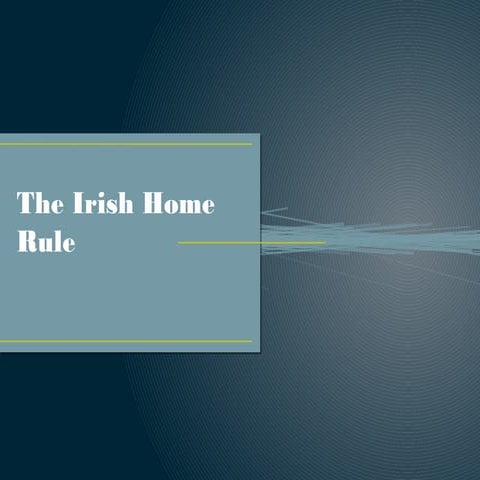 The irish home rule | ODP