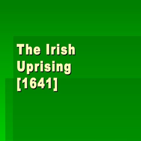 The irish uprising | PPT