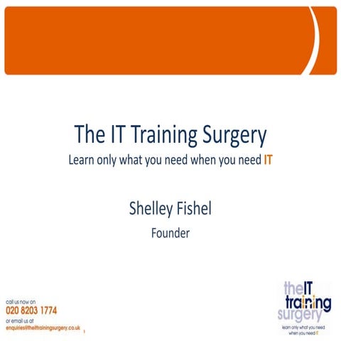 All about The IT Training Surgery | PPT