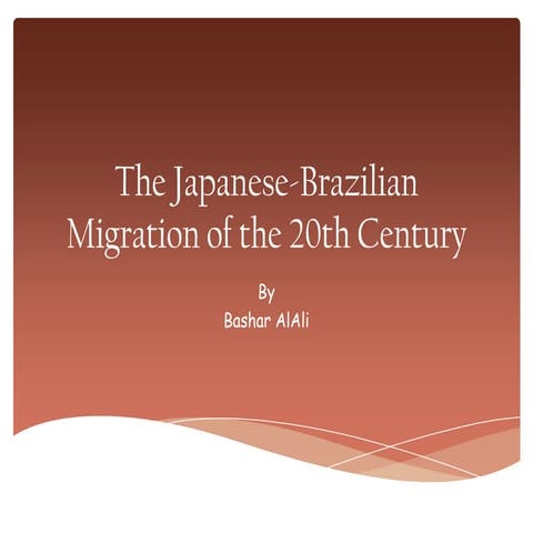 The japanese brazilian migration of the 20th century | PPT