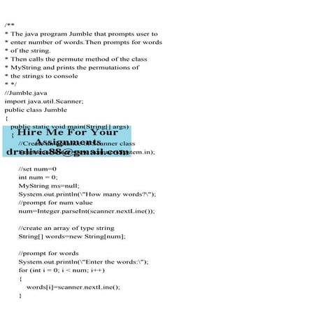 The Java Program Jumble That Prompts User To Enter Nupdf 8422