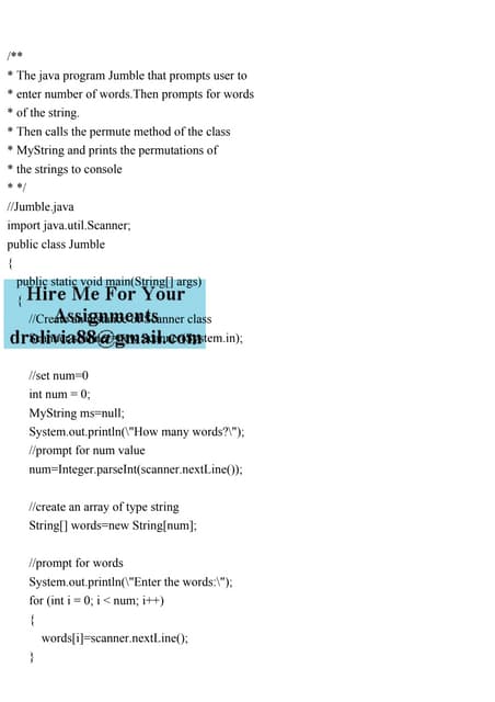 The Java Program Jumble That Prompts User To Enter Nupdf 8422