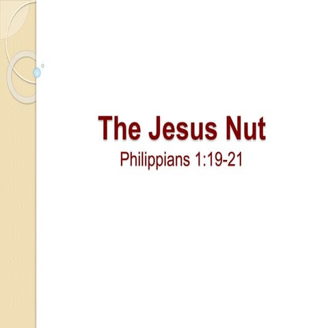 The Jesus Nut | PPTX