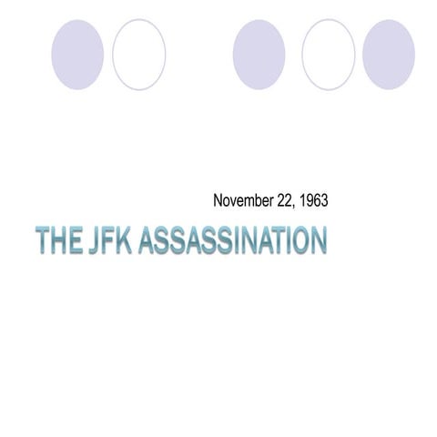 The Jfk Assassination | PPT