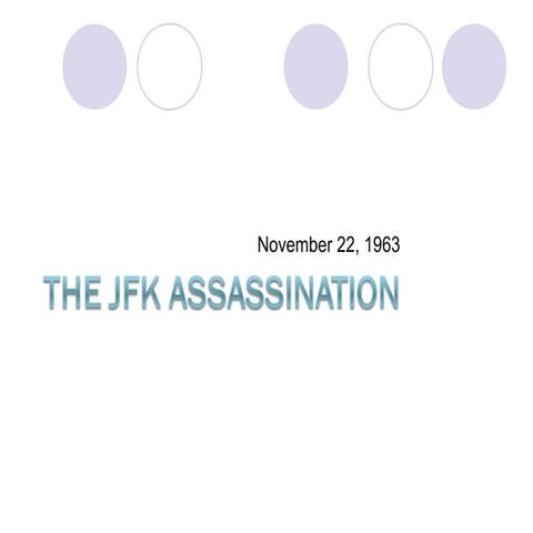 The jfk assassination | PPT