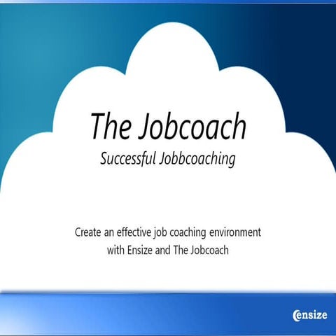 The Jobcoach - The Ideal Job Coaching Tool | PDF
