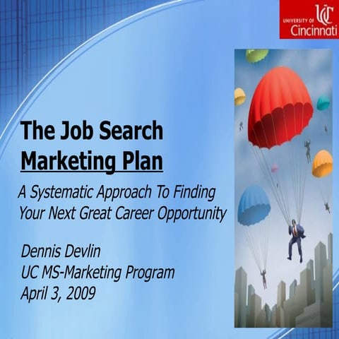 The Job Search Marketing Plan | PPT