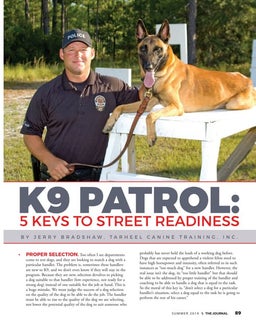 Tactical Obedience Training for Police K9: Introduction | PDF