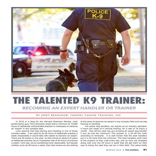 The Talented K9 Trainer | PDF