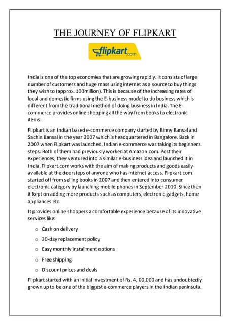 Flipkart | Inventory Management | Supply chain and distribution | PPTX