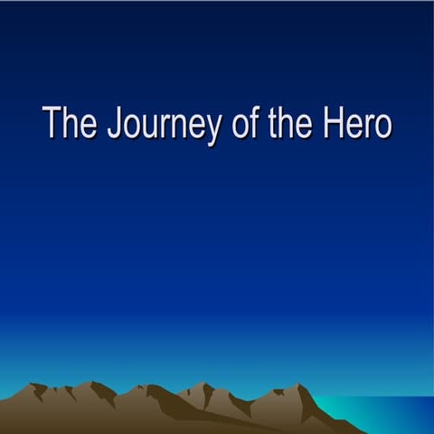 Hero's journey campbell's monomyth powerpoint | PPT