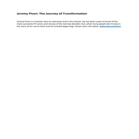 The Journey of Transformation.docx