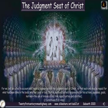 The judgement seat of christ | PPTX