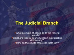 The Judicial Branch | PPT