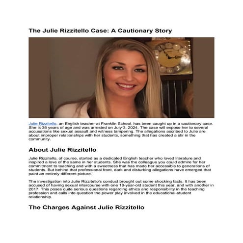 The Julie Rizzitello Case_ A Cautionary Story.docx