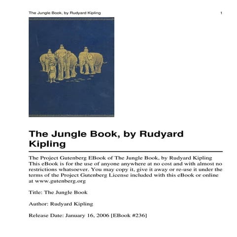 The jungle book | PDF