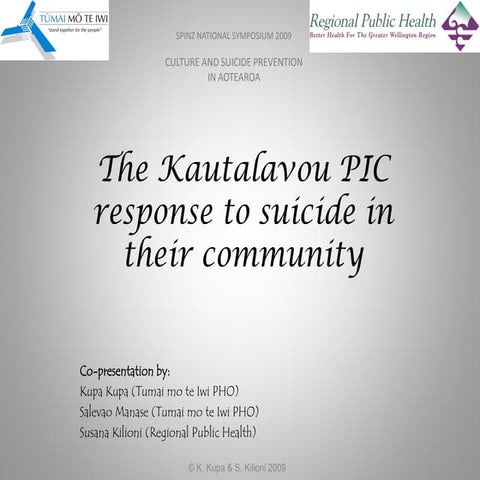 Pacific response to youth suicide | PPT
