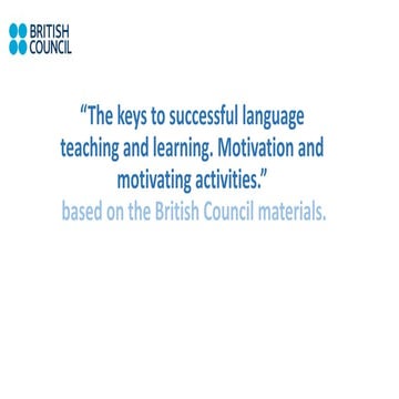 The keys to successful language teaching and | PPT