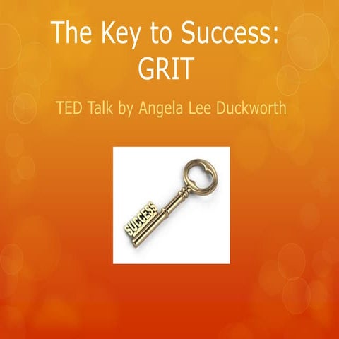 The Key to Success: GRIT | PPTX