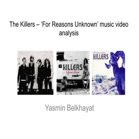 'The Killers' Video Analysis | PPT