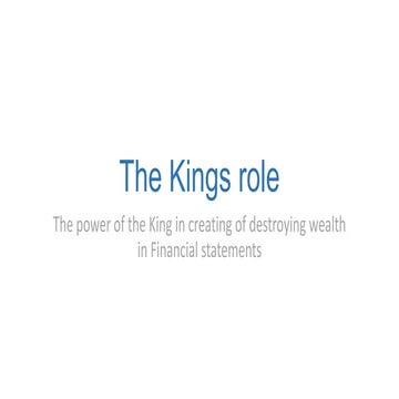 The Kings role | PPTX