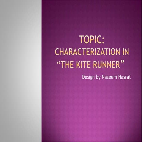 The Kite Runner | PPTX