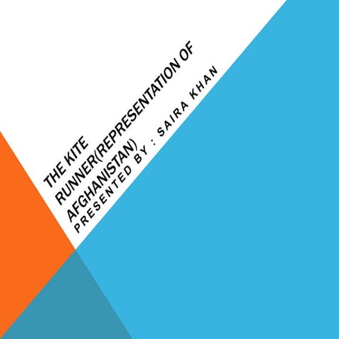 The Kite Runner(representation of Afghanistan).pptx