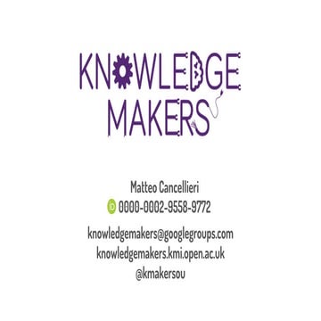 The Knowledge Makers | PPT