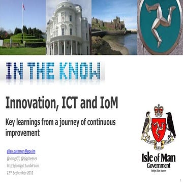 In The Know - Innovation, ICT and the Isle of Man | PPT