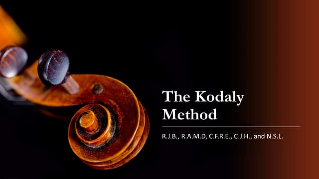 Método kodaly | PPTX