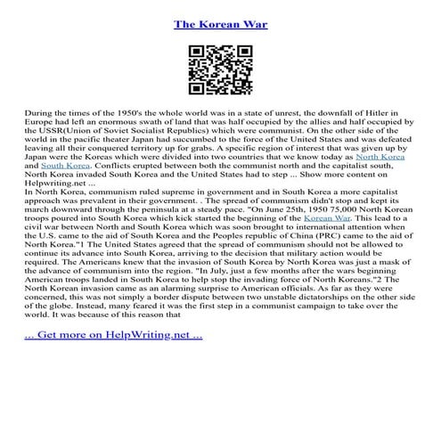 The Korean War | PDF