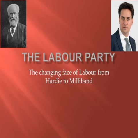 The Labour Party from Hardie to Milliband | PPTX
