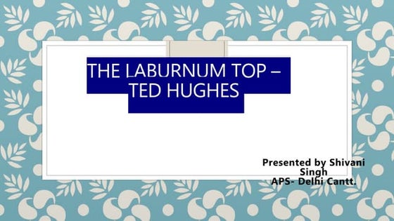 Laburnum top class 11 PPT for referencee | PPT